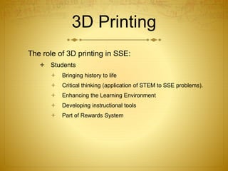 3D Printing in the Social Studies | PPTX