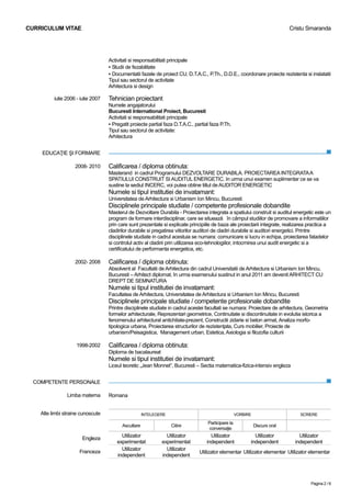 CV_Smaranda Cristu_2016_b | PDF