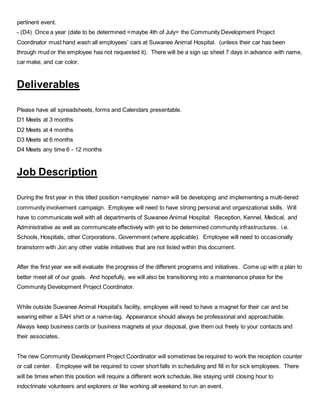 Community Development Project Coordinator | DOCX