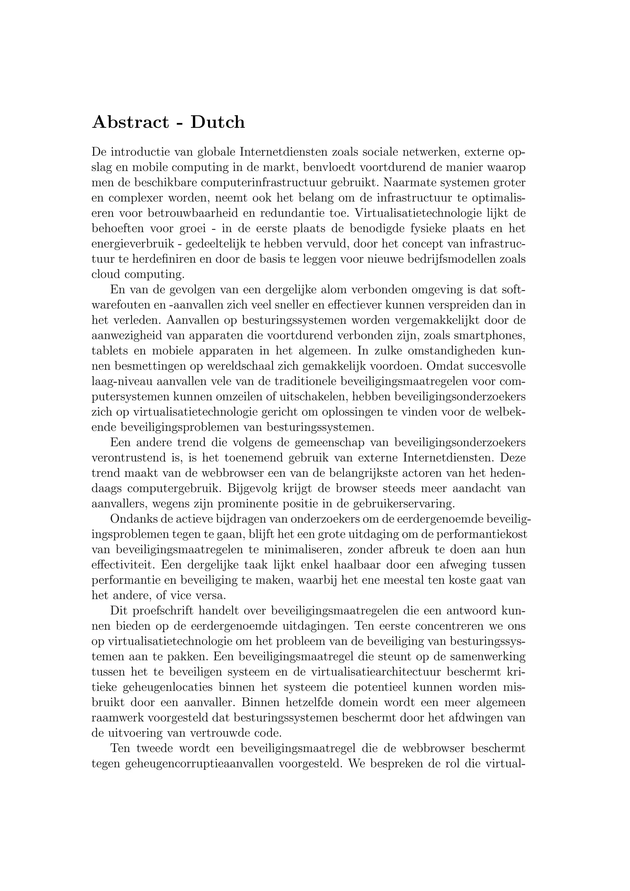 Virtualisation-based security countermeasures in software runtime ...