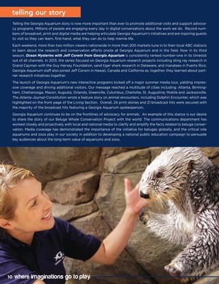 Georgia Aquarium Writing Samples Annual Report 2013 _ Stephanie L ...