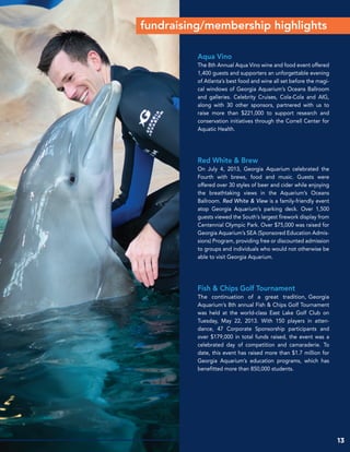 Georgia Aquarium Writing Samples Annual Report 2013 _ Stephanie L ...
