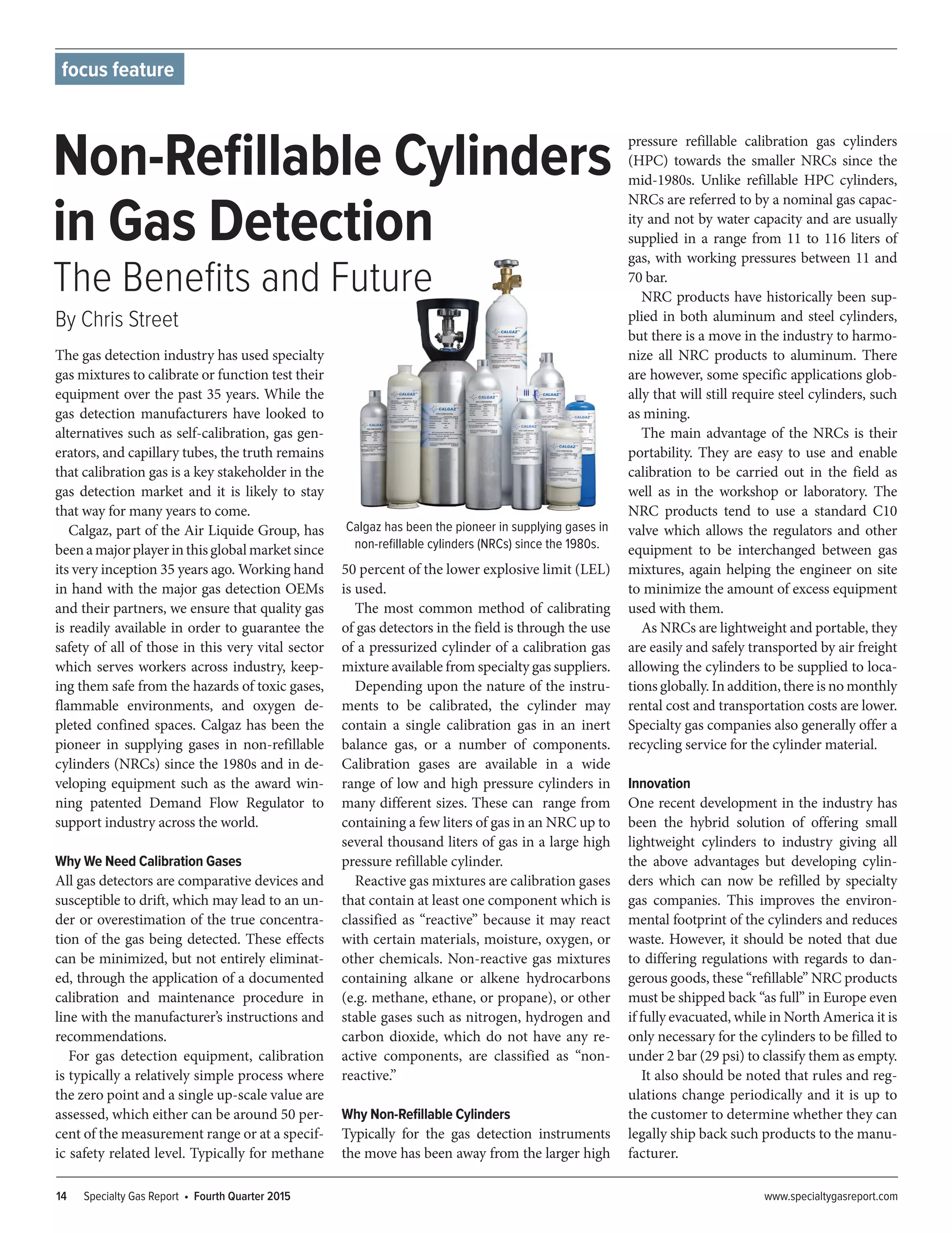 Q415_Non refillable cylinders_Street | PDF