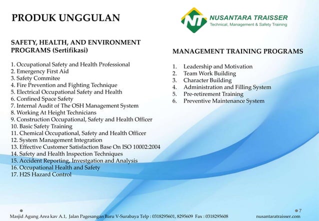 Nusantara Traisser Profile Edit | PPTX