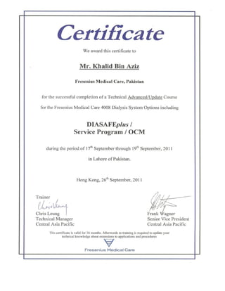 FMC-Training Certificate | PDF