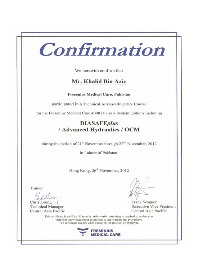 FMC-Training Certificate | PDF