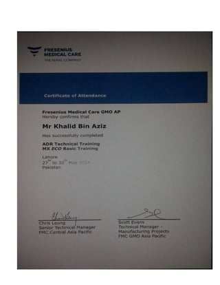 FMC-Training Certificate | PDF