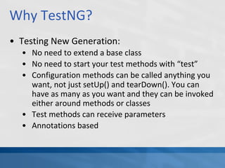 TestNG introduction | PDF