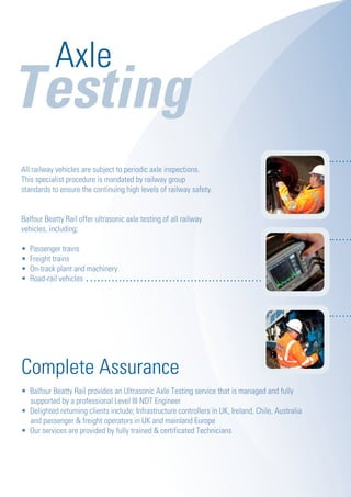 Ultrasonic Axle Testing Brochure | PDF
