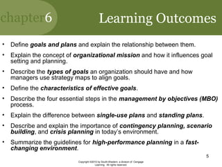 9e daft chapter_6_managerial_planning_and_goal_setting | PPT