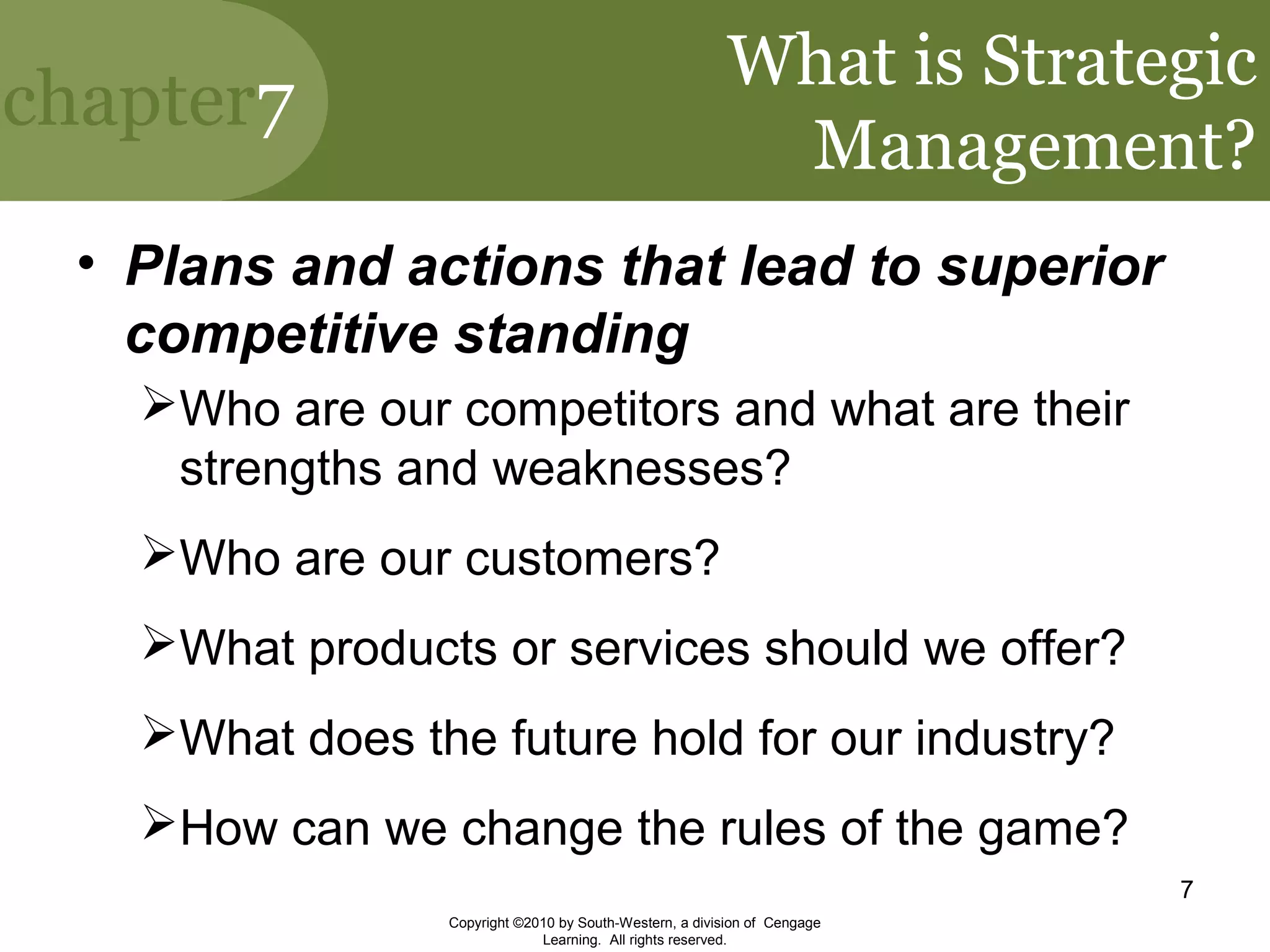 9e daft chapter_7_strategy_formulation_and_implementation | PPT