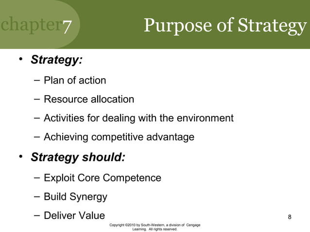 9e daft chapter_7_strategy_formulation_and_implementation | PPT