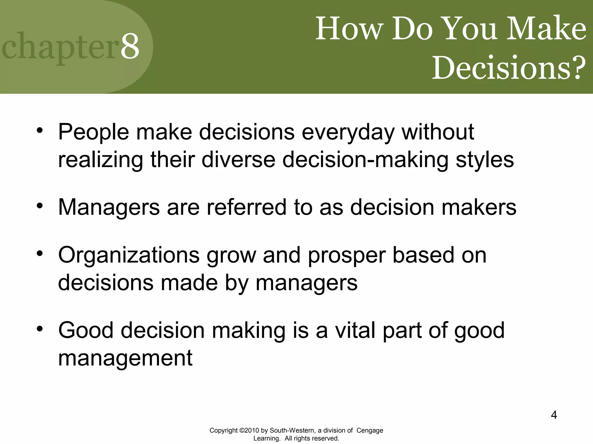 9e daft chapter_8_managerial_decision_making | PPT