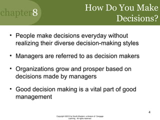 9e daft chapter_8_managerial_decision_making | PPT