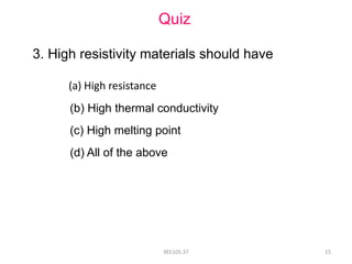 9EE105.37.BASIC ELECTRICAL ENGINEERING POLYTECHNIC | PPT