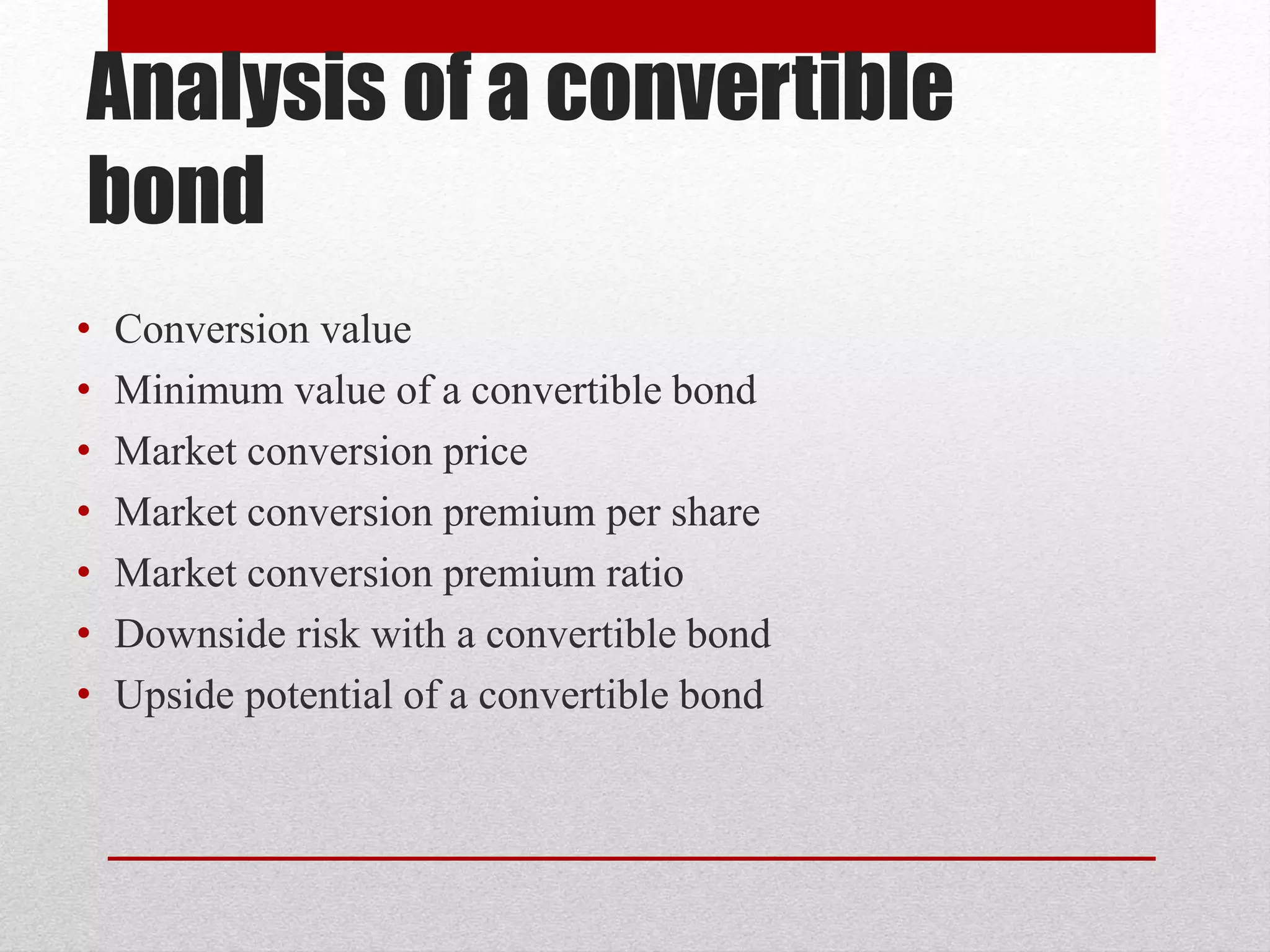 CONVERTIBLE BOND | PPTX