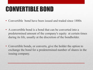 CONVERTIBLE BOND | PPTX