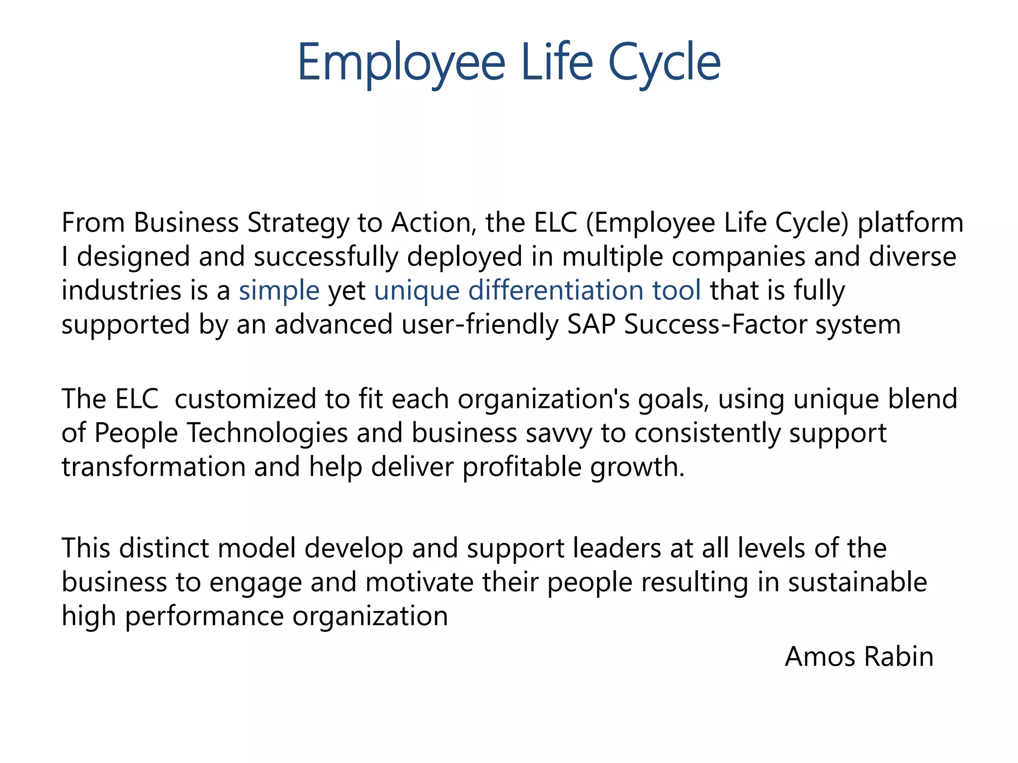 Employee Life Cycle | PPTX