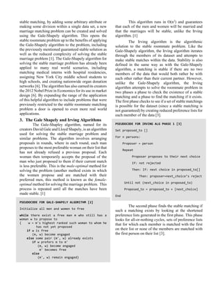 On Stable Matchmaking | PDF