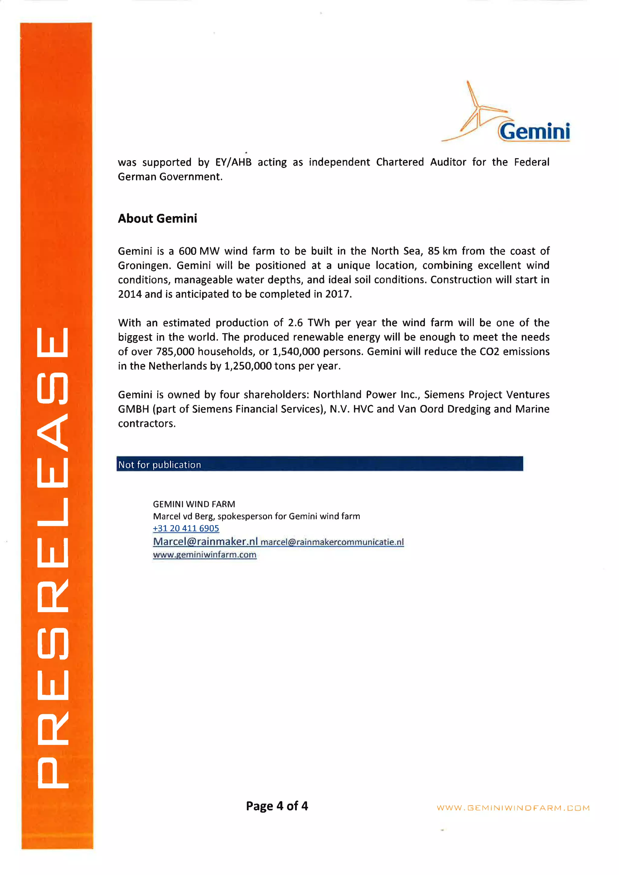 Gemini Press Release | PDF