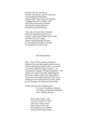 The Medical Phials (The Poem) | PDF