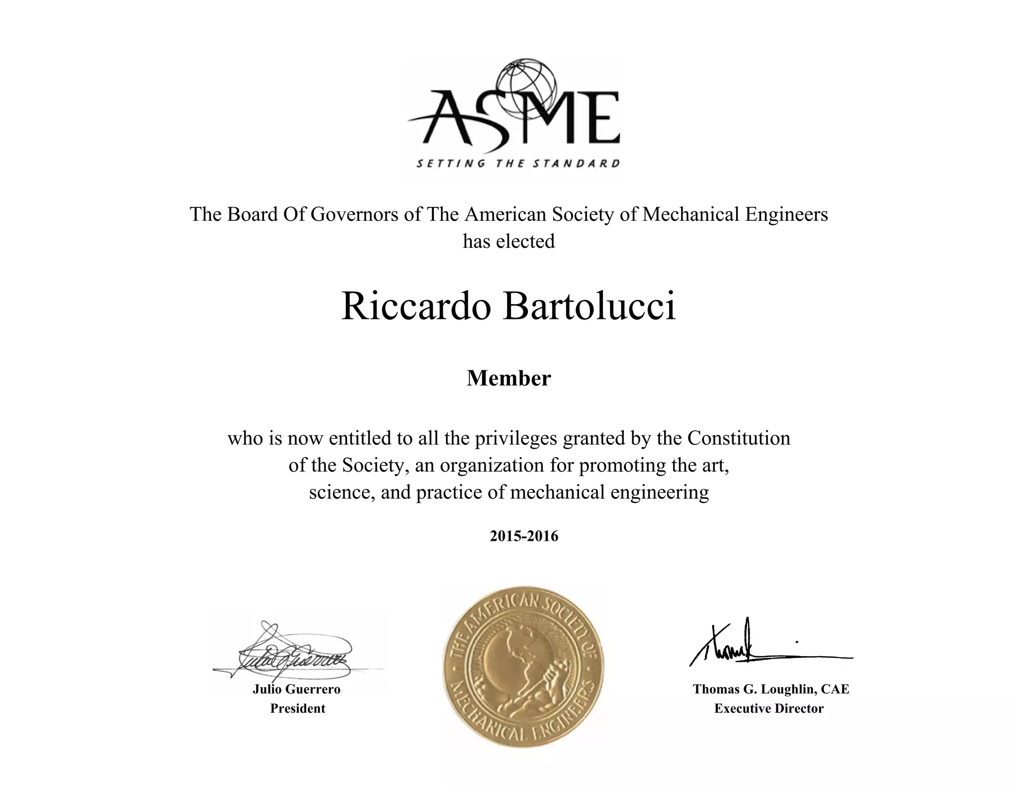 ASME Membership_Certificate | PPT