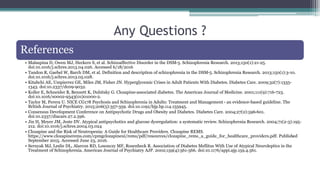Antipsychotic induced diabetes 6.23