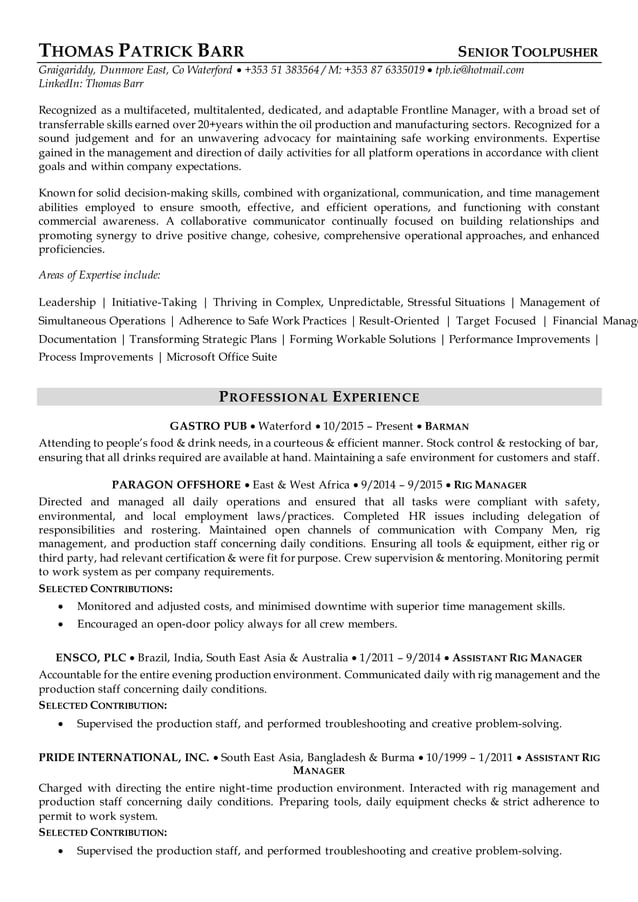 barr--thomas---cv | PDF