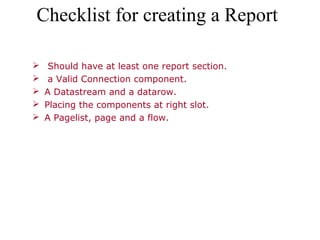 Actuate - BIRT Report from scratch | PPT