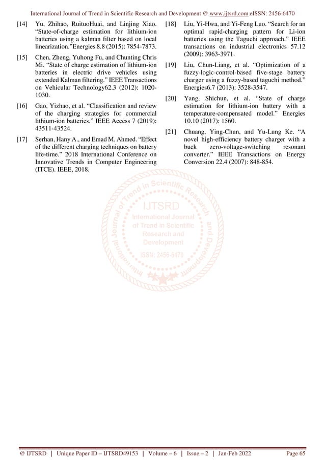 Electric Vehicles Battery Charging by Estimating SOC using Modified Coulomb Counting | PDF