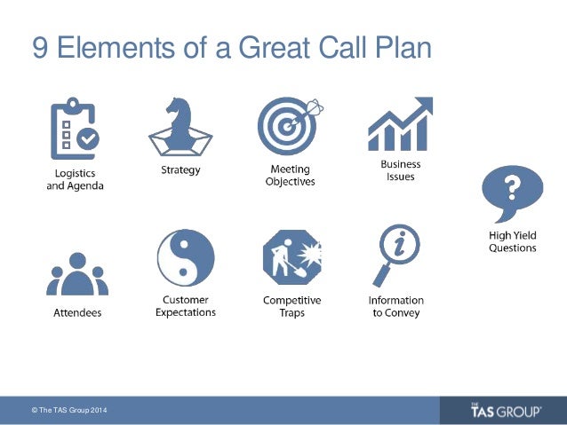 9 elements of a smart call plan
