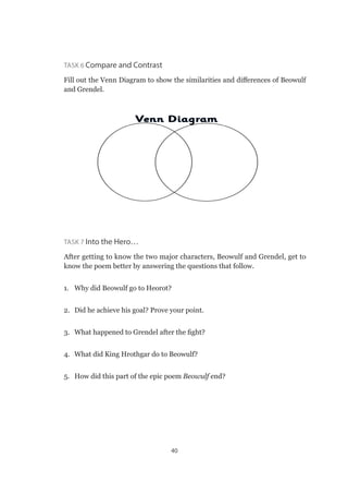 Similarities Of Beowulf And Grendel Venn Diagram Grendel Ven