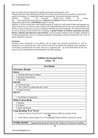 9th SA2 CBSE English sample paper | PDF | Standardized Testing ...
