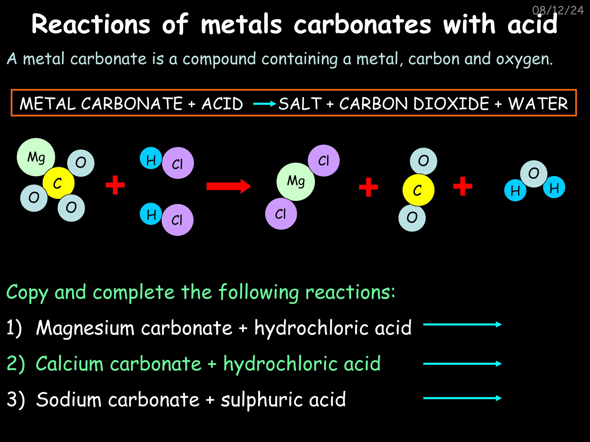 9E Reactions of Metals.ppt Chemistry Year 9 | PPT