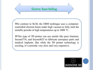 9 essential types of 3d printers or 3d printing technologies | PPTX