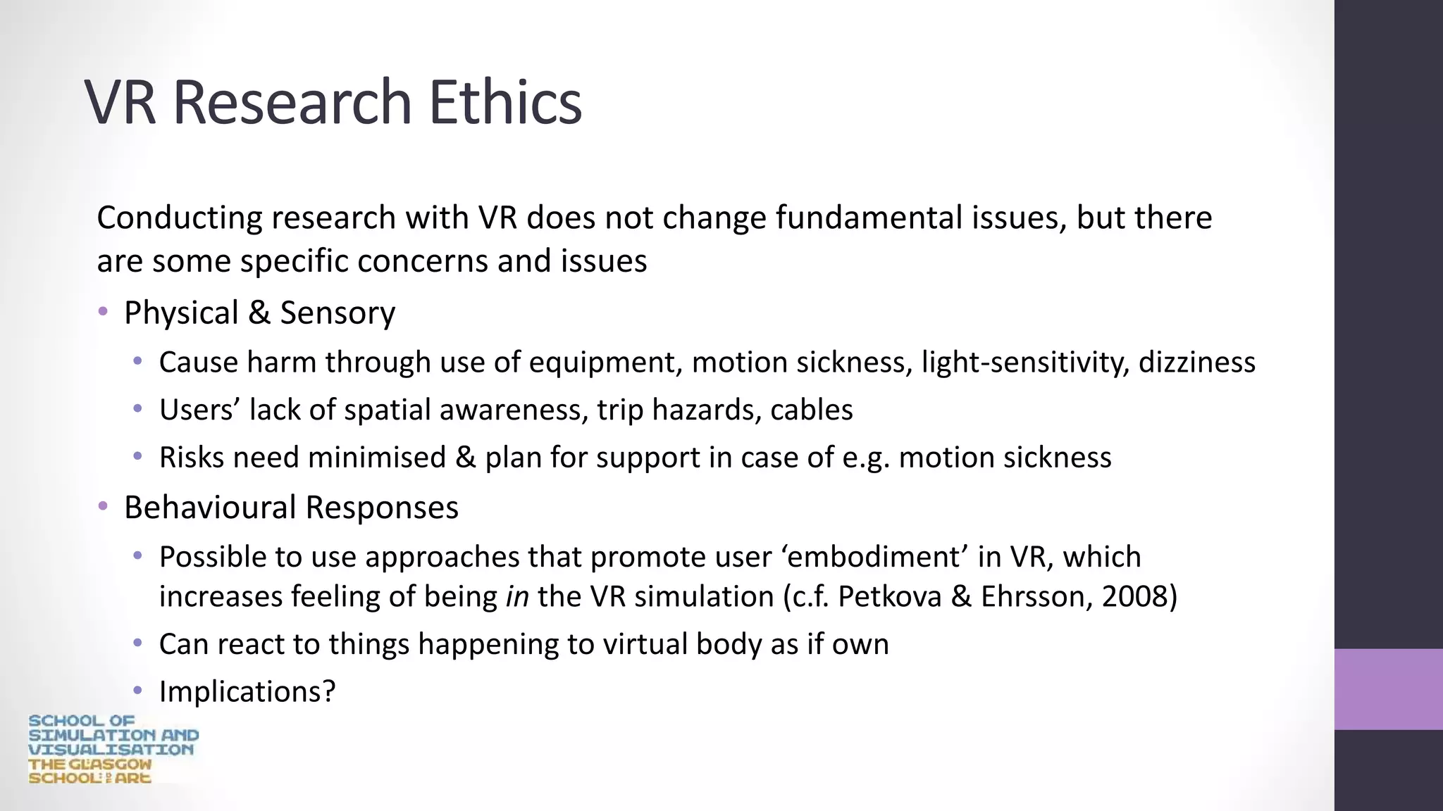 VR Research Ethics | PPT