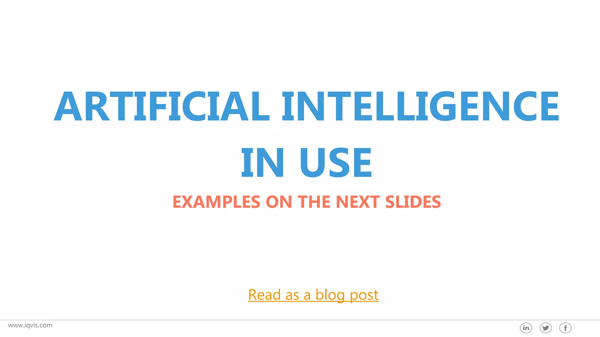 9 Examples of Artificial Intelligence in Use Today | PDF