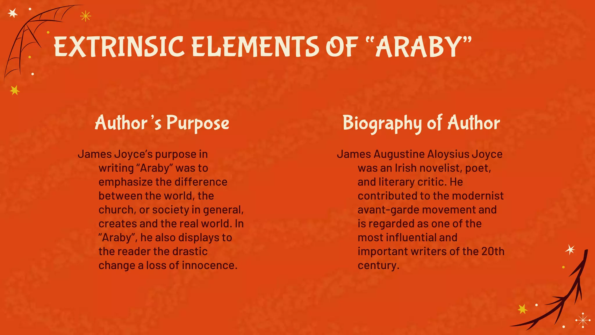 9_Extrinsic and Intrinsic Elements In Araby by James Joyce.pptx