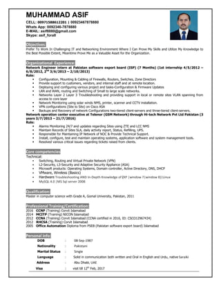M-asif's CV | PDF