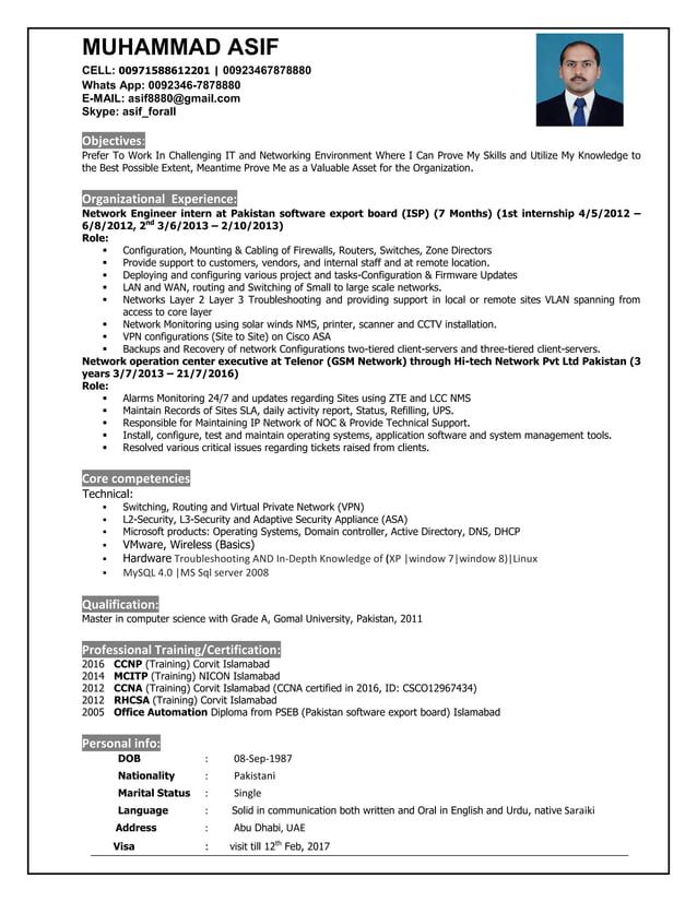 M-asif's CV | PDF