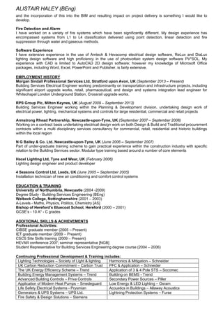 Alistair Haley CV | PDF