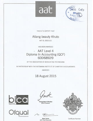 AAT Level 4 Diploma | PDF
