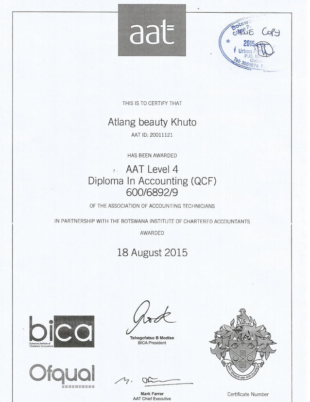 AAT Level 4 Diploma | PDF