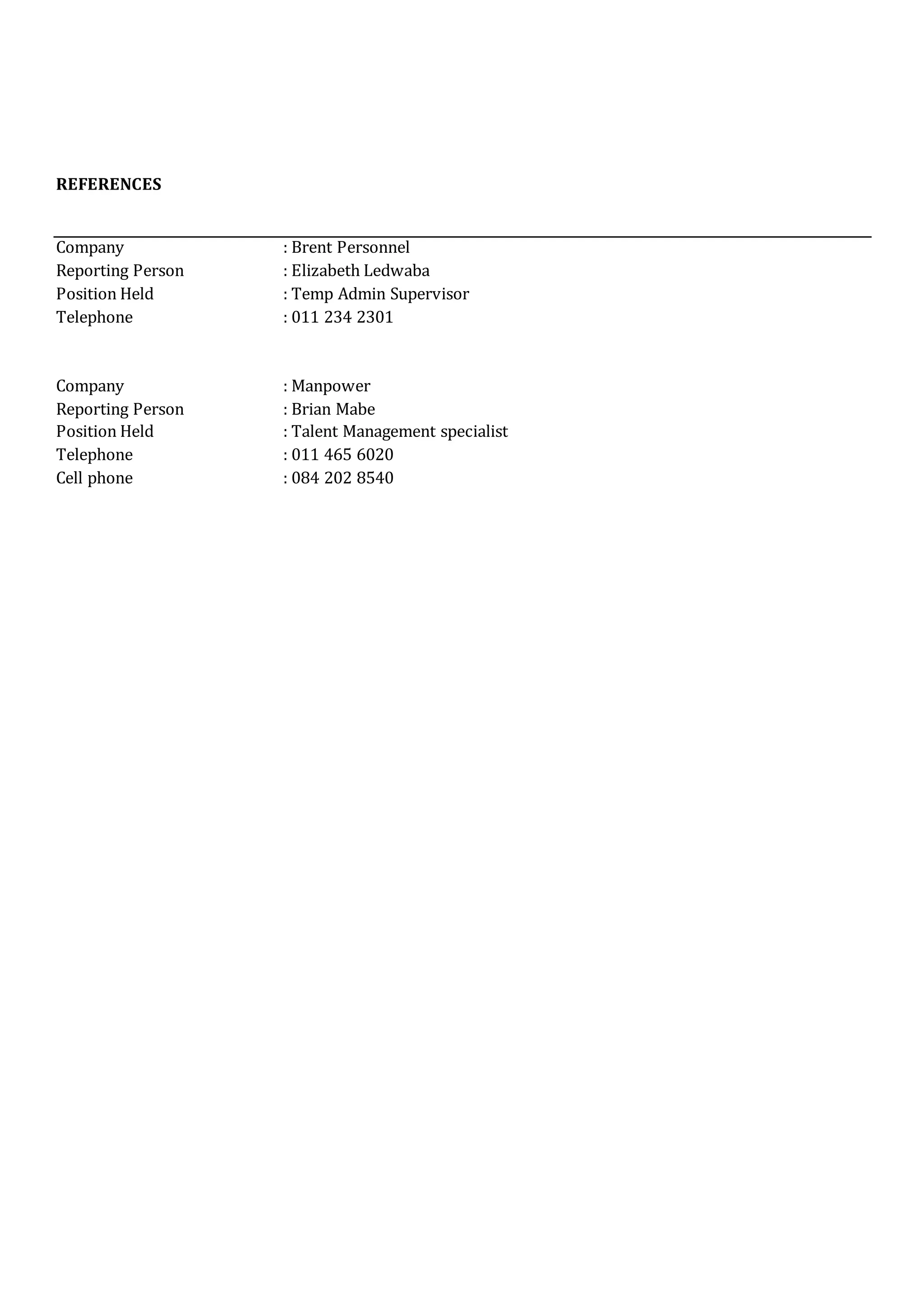 Curriculum Vitae of Martha Manthoto Malefane . (1) | DOCX