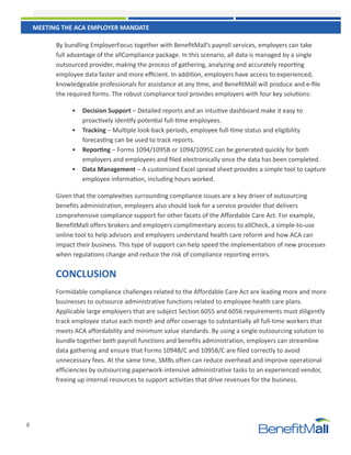 Meeting The ACA Employer Mandate (v2) | PDF
