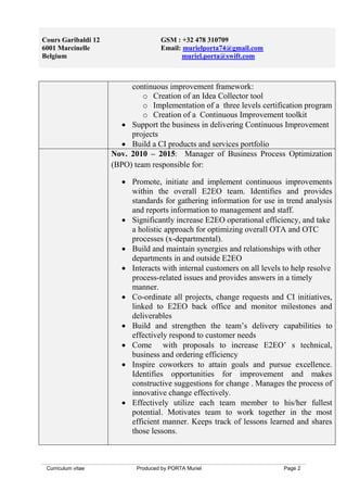 Muriel Porta_CV | PDF