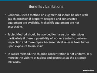 Disinfection and Chlorination of Potable Water Lines | PPSX
