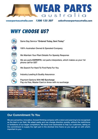 Wear Parts Brochure | PDF