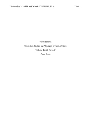 Postmodernism vs Christianity | DOCX