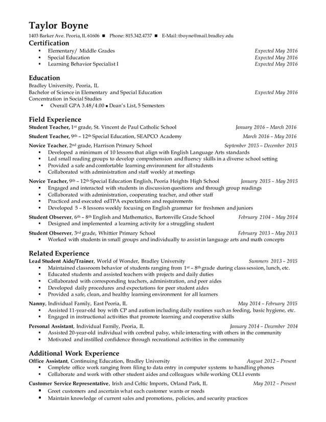 Boyne, Taylor_Resume | PDF